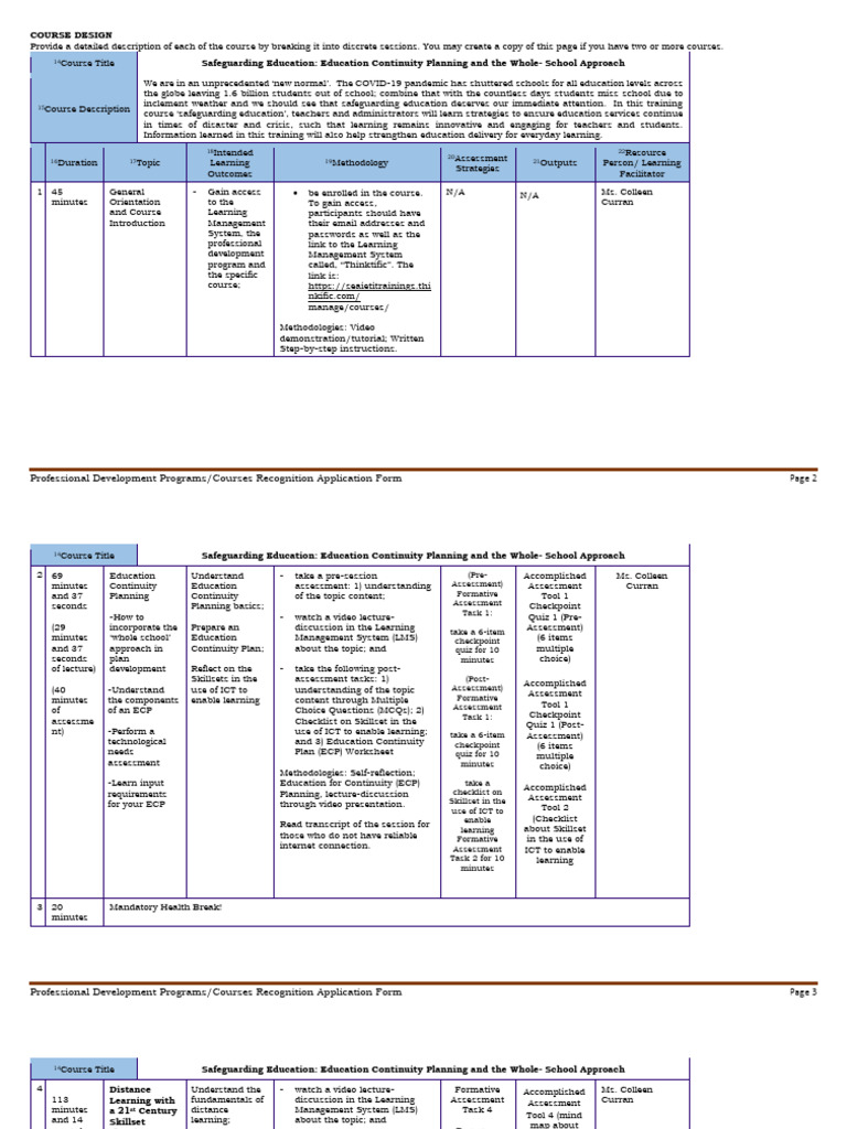 Course Design - High Impact | Download Free PDF | Educational ...