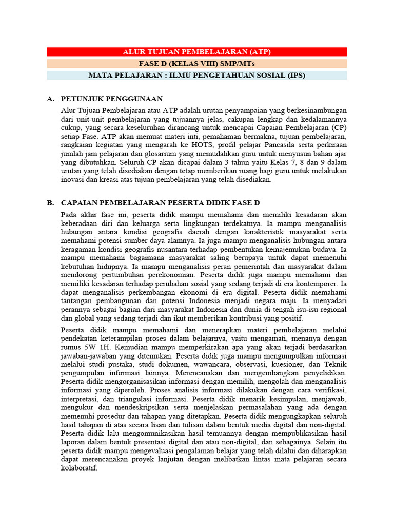 ATP Fase D - IPS | PDF