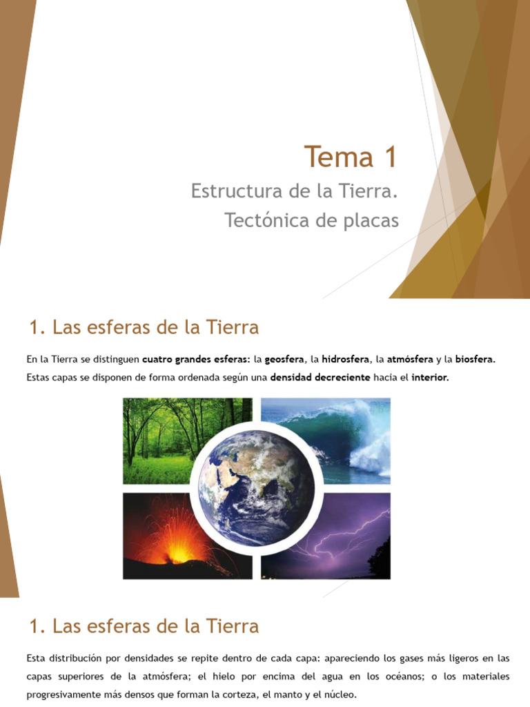 Tema 1. Estructura de La Tierra y Tectónica de Placas | Descargar gratis PDF | Placas tectónicas ...