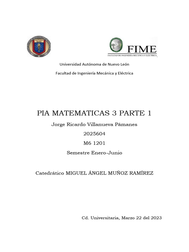 PIA Parte1 MATE3 JRVP 2025604 | PDF