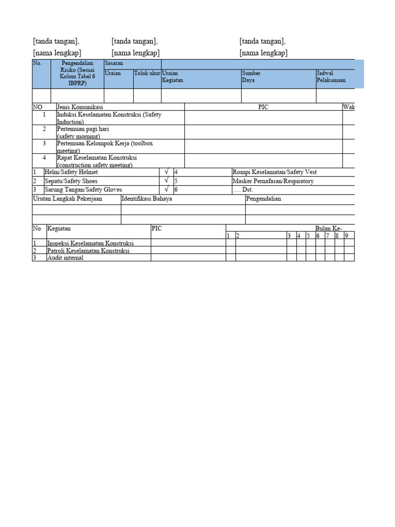 Contoh RKK 3 2023 | PDF
