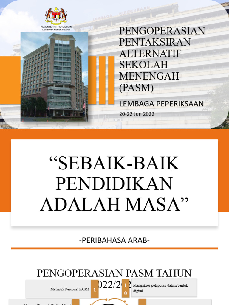 Pengoperasian & PBB Pasm (Penataran 2022) | PDF