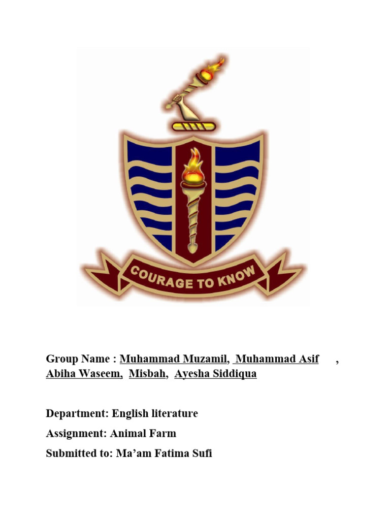 Animal Farm - Group Assignment | PDF | Napoleon