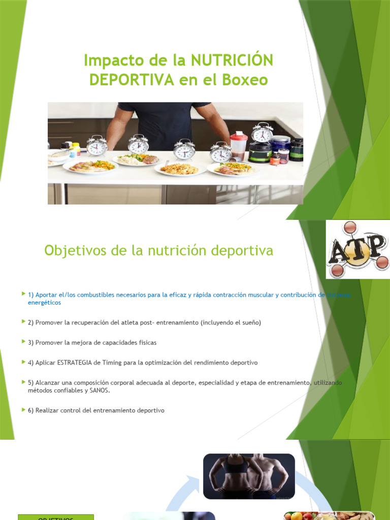 Nutrición en El Boxeo | PDF | Nutrición deportiva | Postres