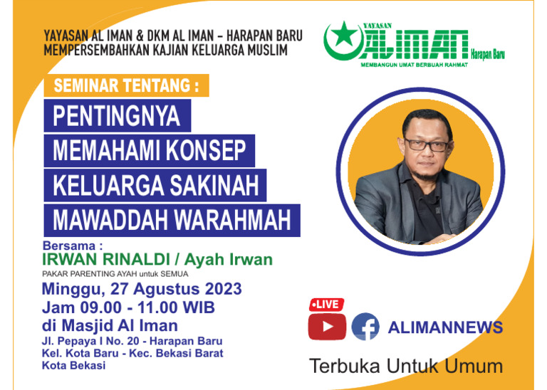 Banner 4x3 Meter Kelurga Sakinah Ayah Irwan | PDF