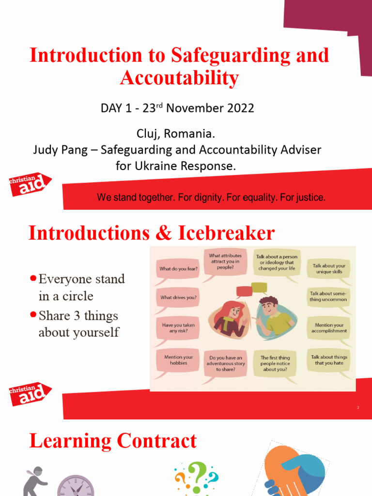 Safeguarding and Accountability Workshop | PDF | Accountability ...