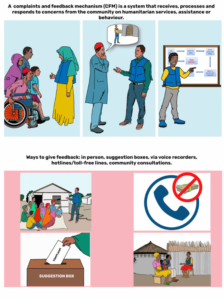 Complaints and Feedback Mechanism Illustrations - English | PDF ...