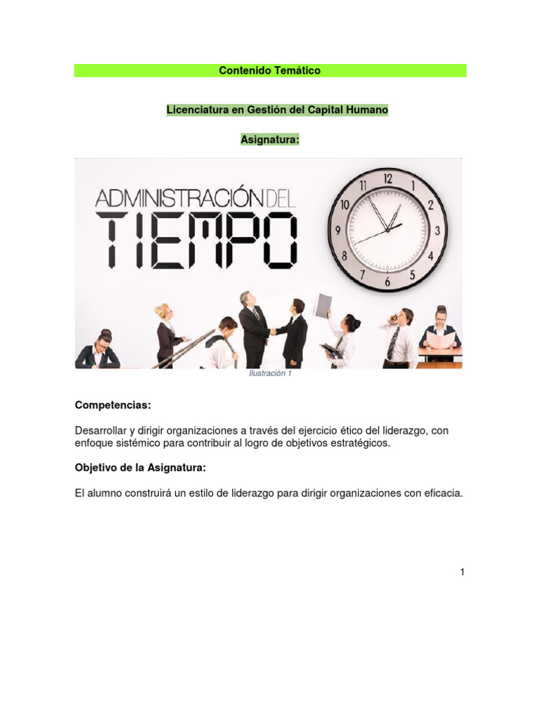 Contenido Temático Unidad II Liderazgo - GLCH | PDF