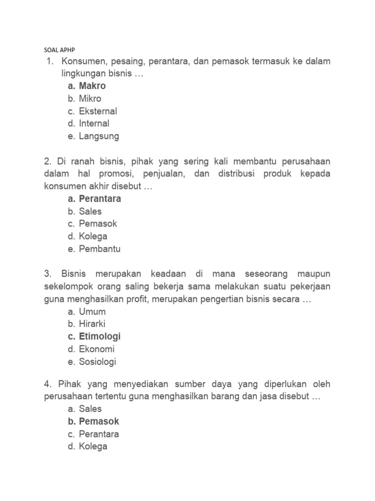 X APHP - Soal ATS DDK Kls X | PDF