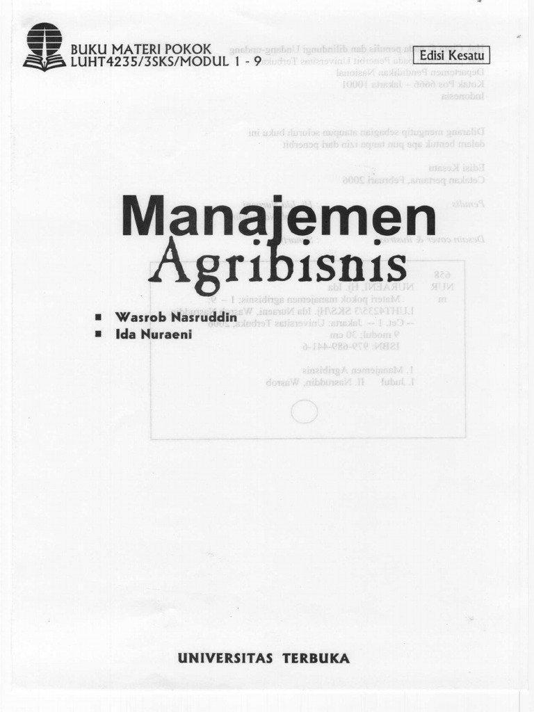 PK - Management Agribisnis | PDF