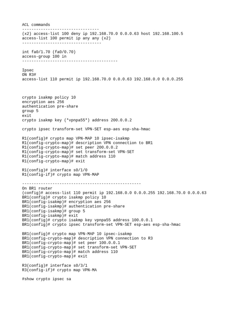 Acl Commands Pdf