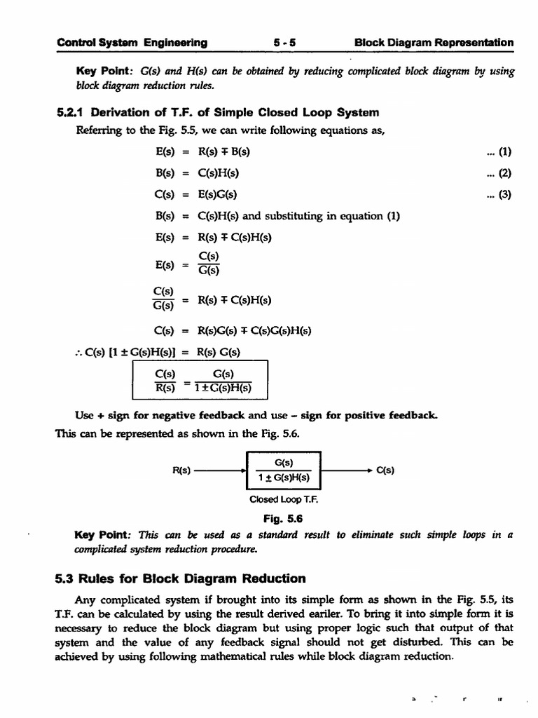 Block Diagram Reduction Rules | PDF