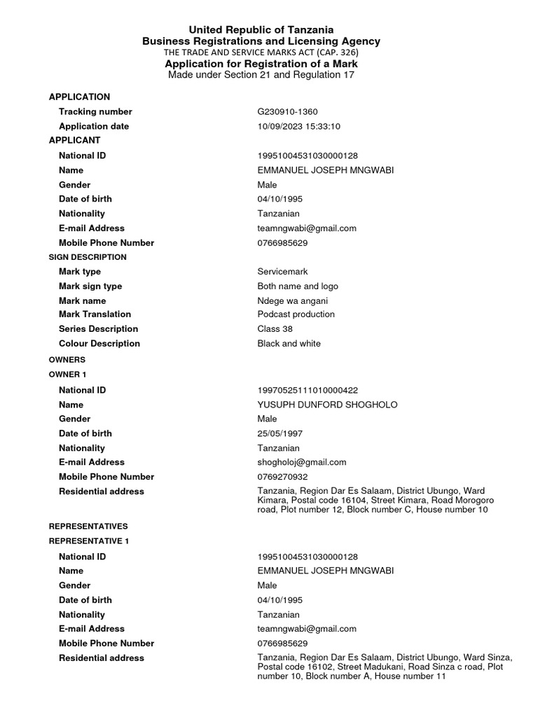 Signed Document Pdf Tanzania Service Industries