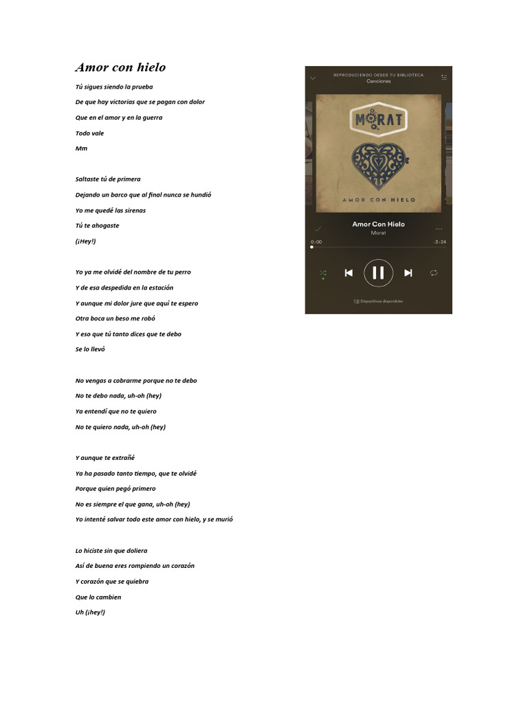 Amor Con Hielo Sociales | PDF