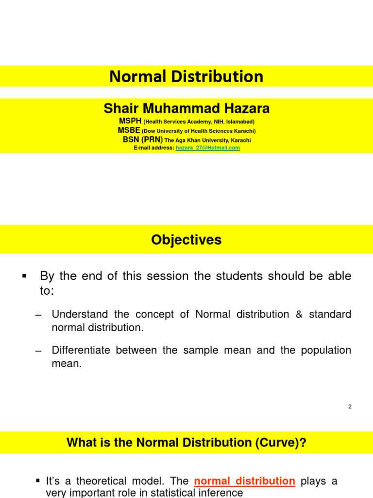 Stats Lecture 06. Normal Distribution Data | PDF | Normal Distribution ... Stats Lecture 06. Normal Distribution Data | PDF | Normal Distribution ...