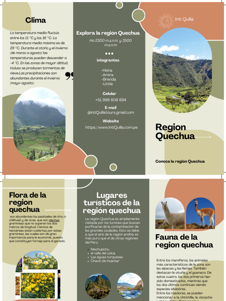 Descubre la Región Quechua | PDF