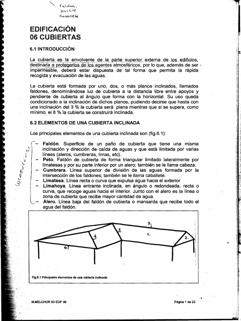 Cubiertas MMelchor | PDF | Techo | Ventana