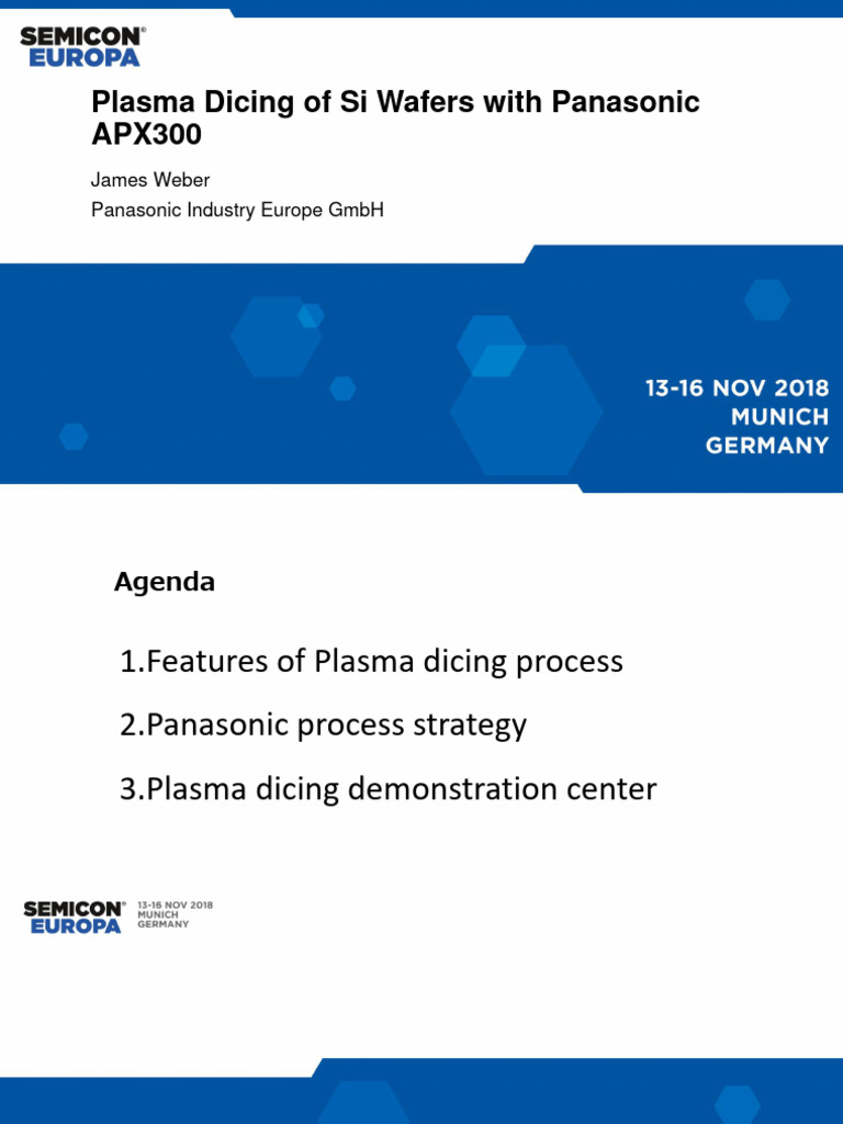 Plasma Dicing of Si Wafers With Panasonic APX300 | PDF ...
