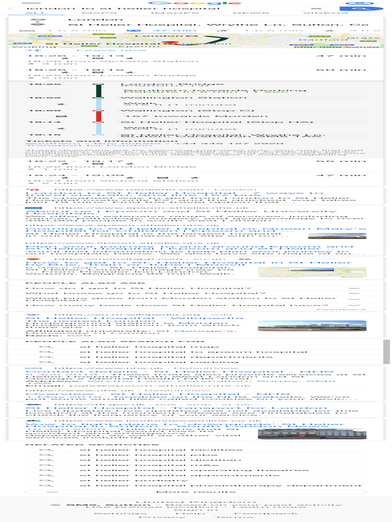 London to St Helier Hospital - Google Search | PDF | Transport | Public ...