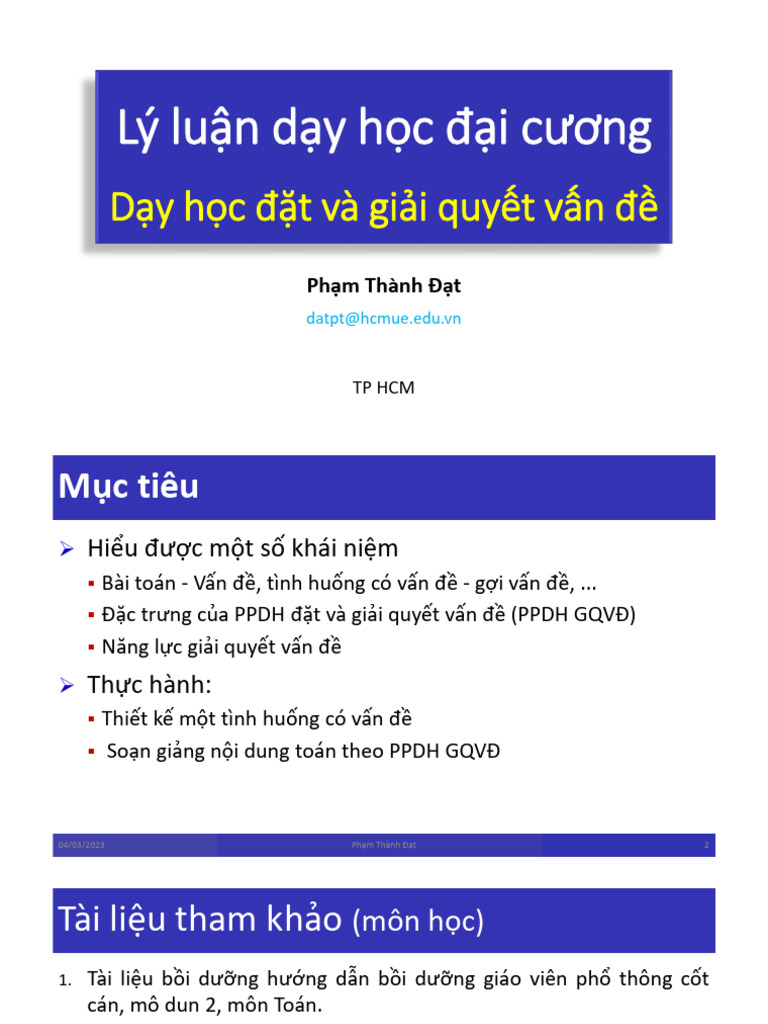LLDH ĐC - 2 - PPDH GQVĐ | PDF
