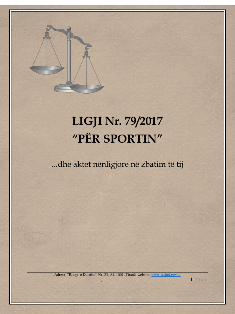 LIGJI Nr. 792017 PDF | PDF