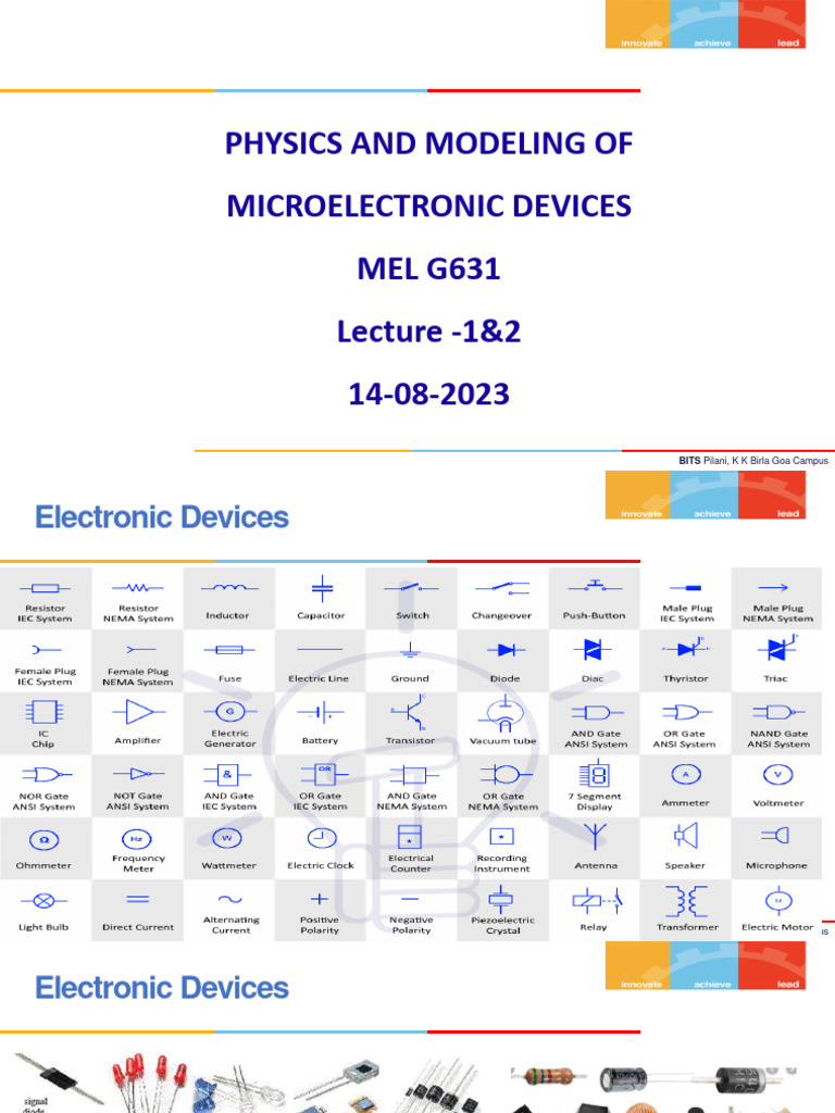 Lecture-1and 2-4082023 | PDF | Semiconductors | Integrated Circuit