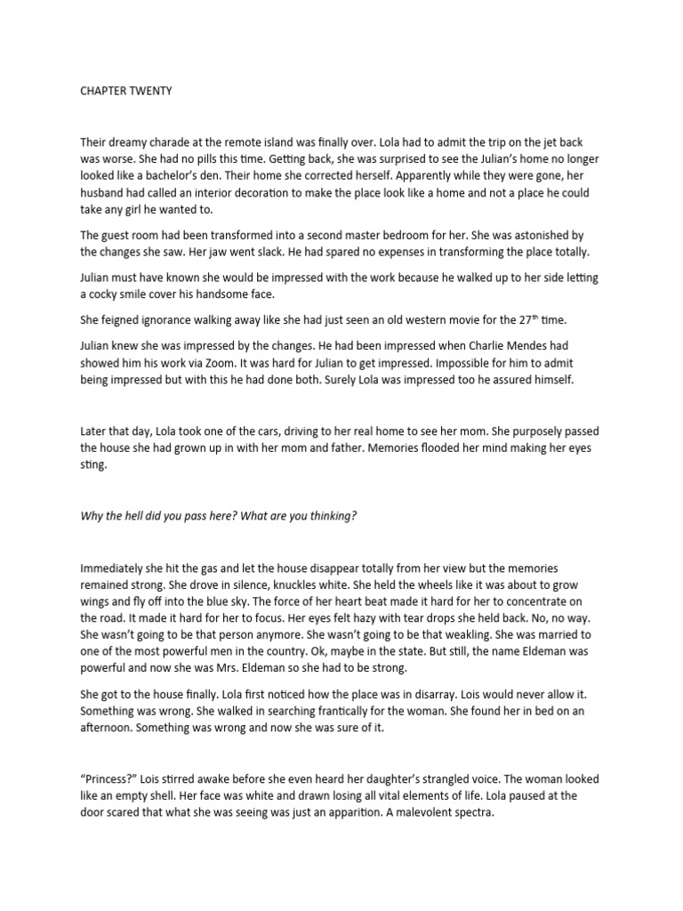 Accidental Marriage - Chapter 20 | PDF | Poetry | General Fiction