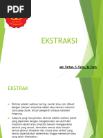 Definisi dan Proses Ekstraksi Ekstrak | PDF