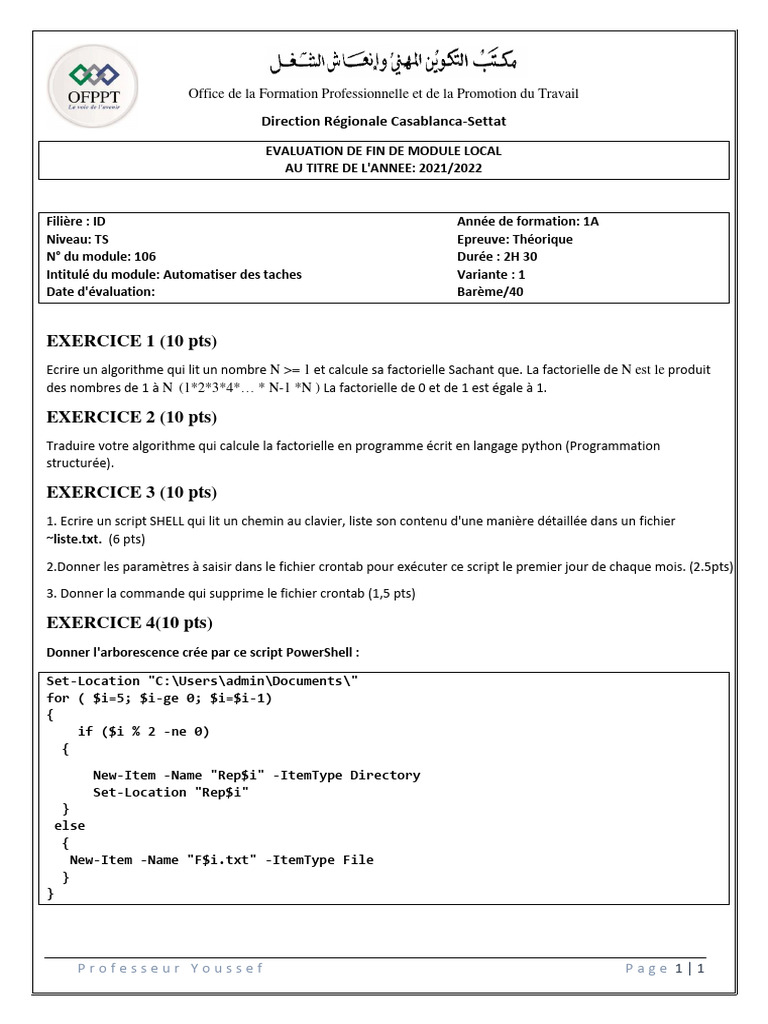 EFM5 106 Casablanca-Settat | PDF