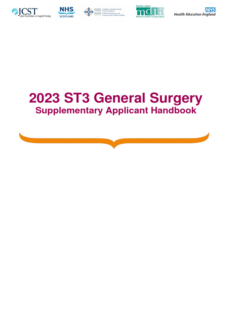 General Surgery Applicant Guide 2023 | PDF | Pub Med | Thesis