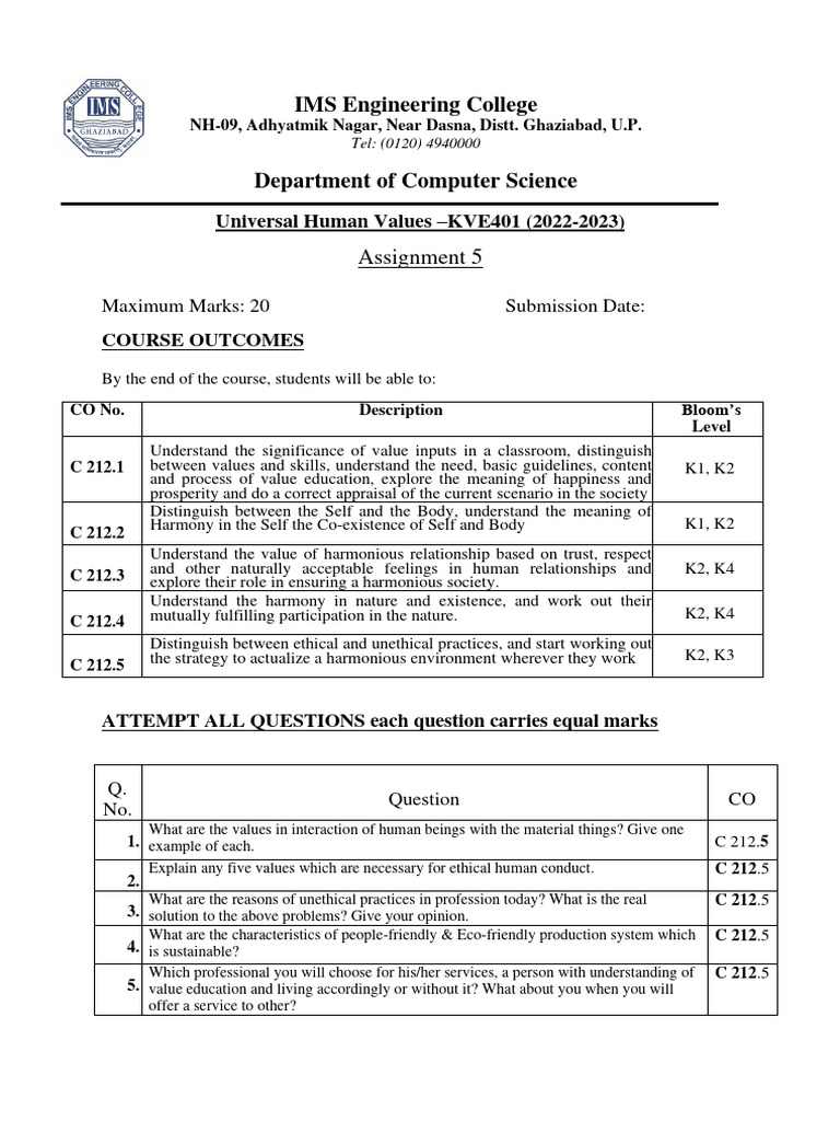 949 Uhv Assignment 5 | PDF | Psychology | Cognitive Science