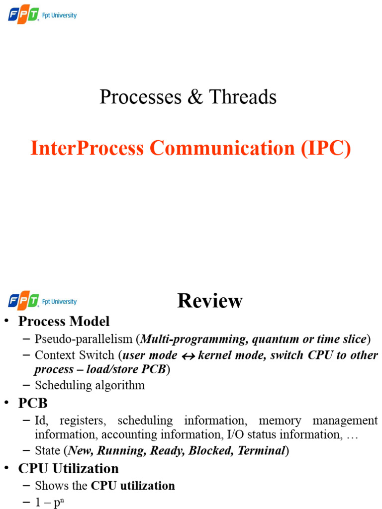 IPC - ST | PDF | Process (Computing) | Thread (Computing)