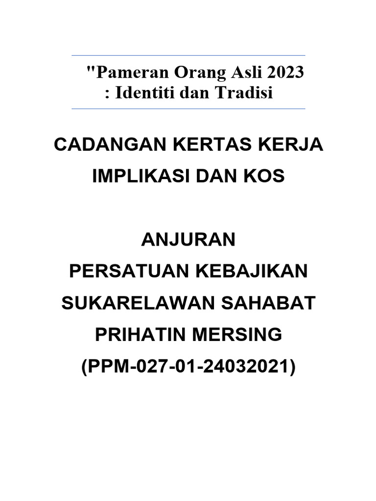 Pameran Orang Asli 2023 - Identiti Dan Tradisi Updated | PDF Pameran Orang Asli 2023 - Identiti Dan Tradisi Updated | PDF