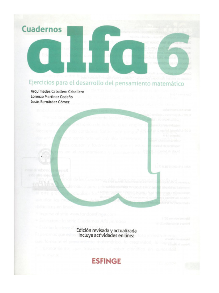 Alfa 6 Primaria | PDF
