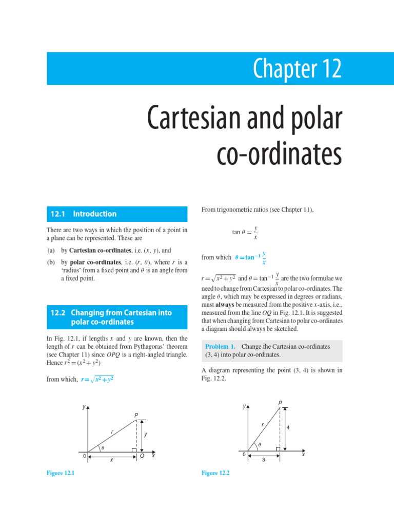 Cartesian And Polar Coordinates Pdf