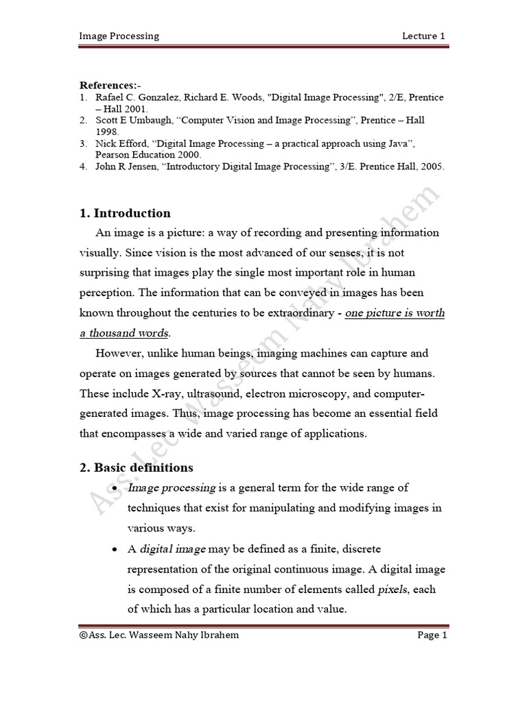 DIP Lecture1 | PDF | Gamma Ray | Medical Imaging