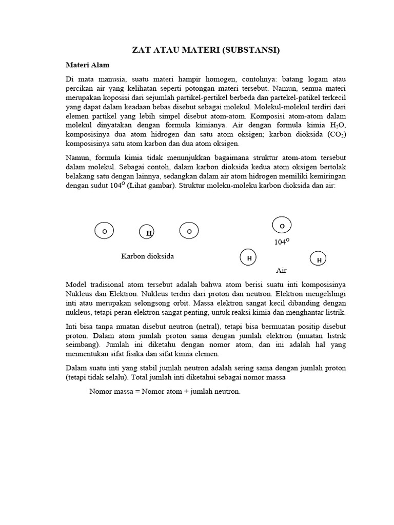 Pengertian Zat Murni dan Jenisnya | PDF | Teknologi & Rekayasa