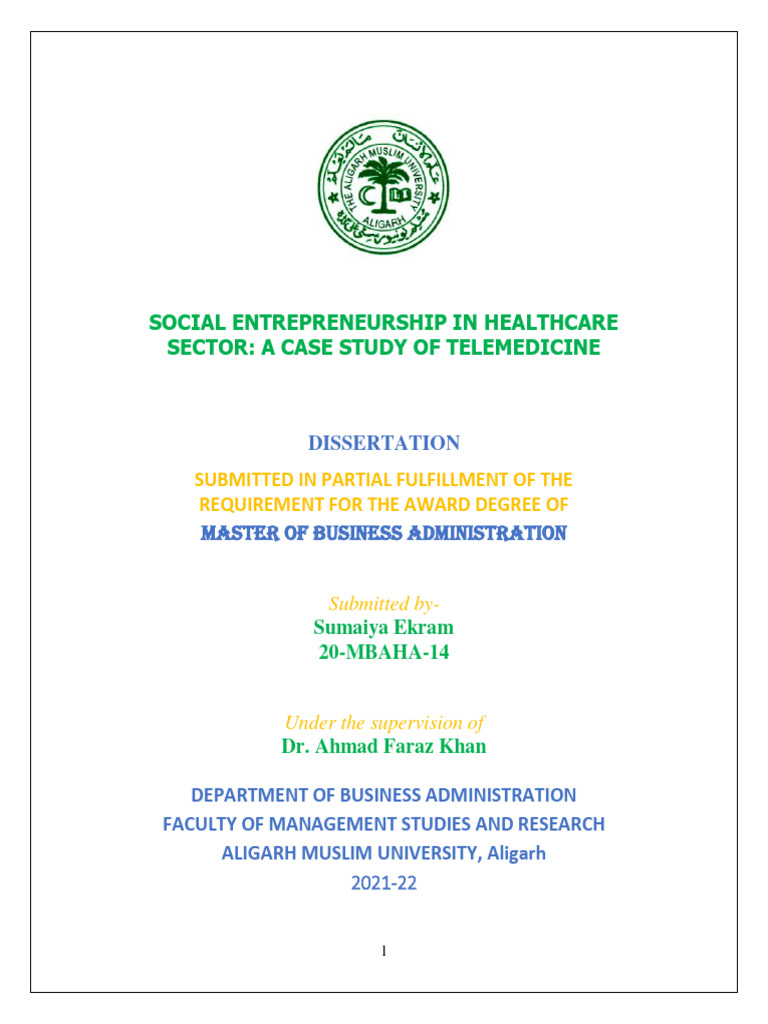 Sumaiya Dissertation | PDF | Health Care | Medicine