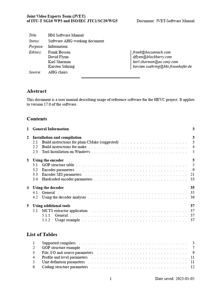Software Manual | PDF | Video | Computer Data