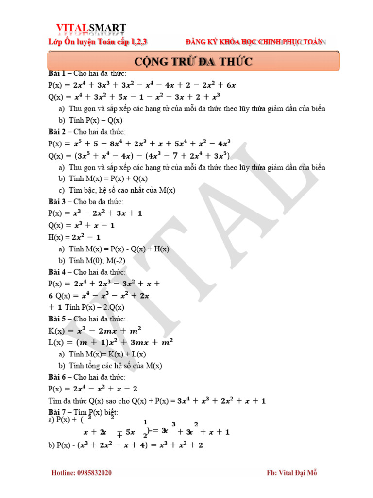 T7.Đ.C NG TR Đa TH C | PDF
