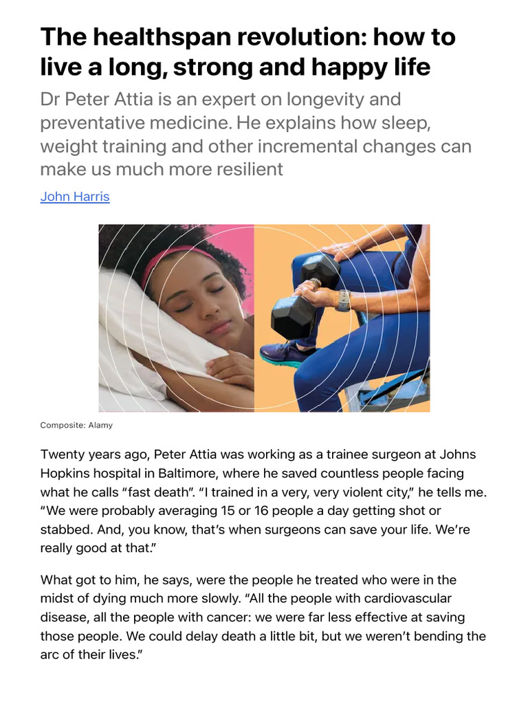 Healthspan | PDF | Dementia | Longevity