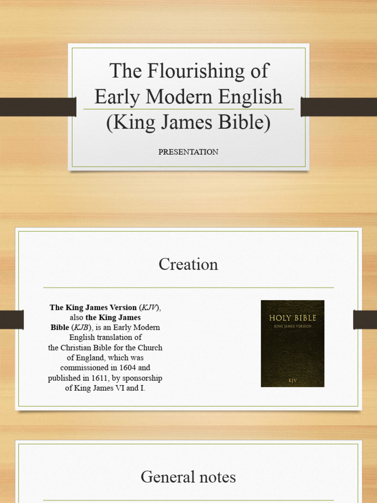 King James Bible: An Early Modern English Gem | PDF