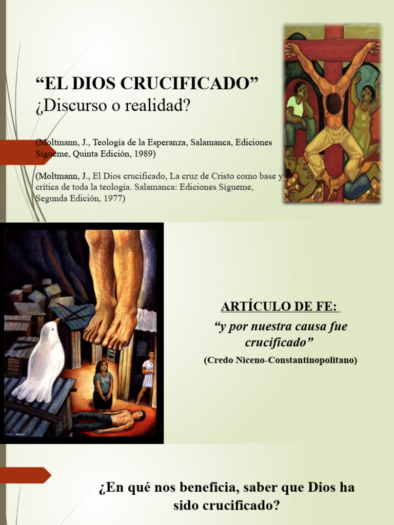 El Dios Crucificado | PDF | Jesús | Dios