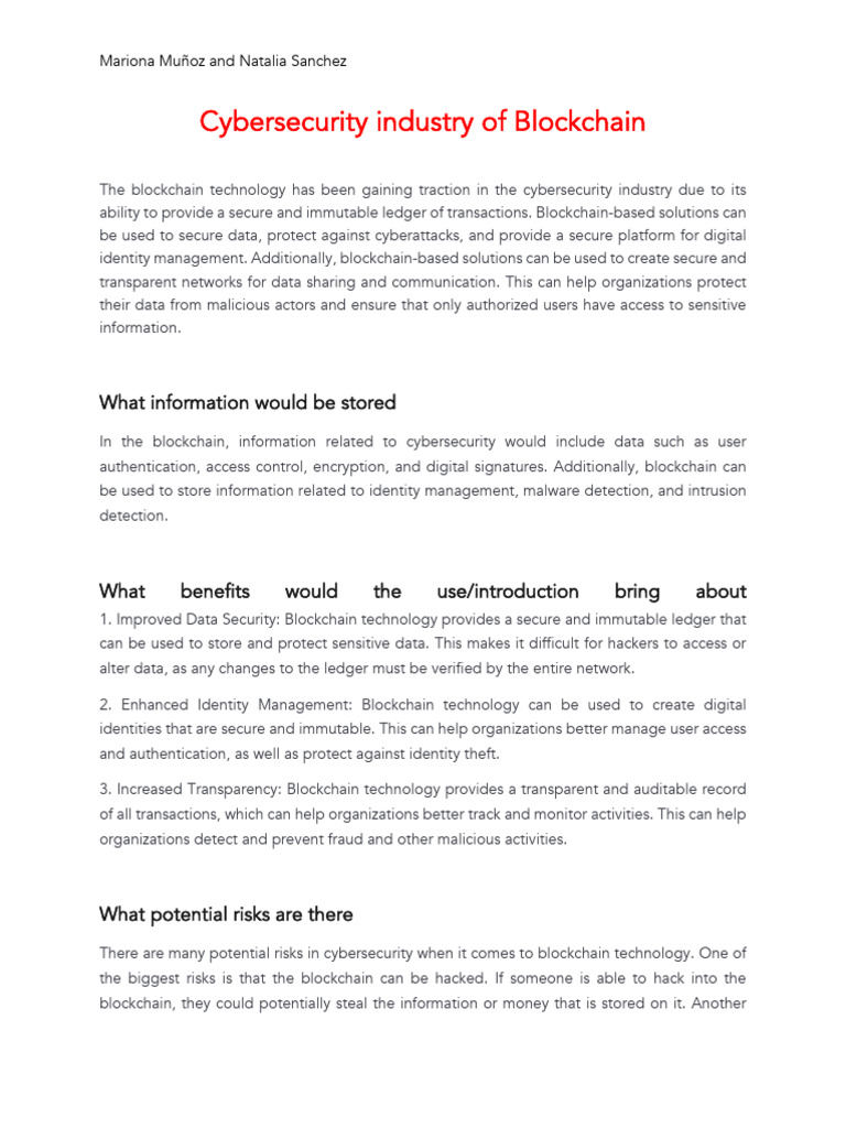 Blockchain | PDF | Security | Computer Security