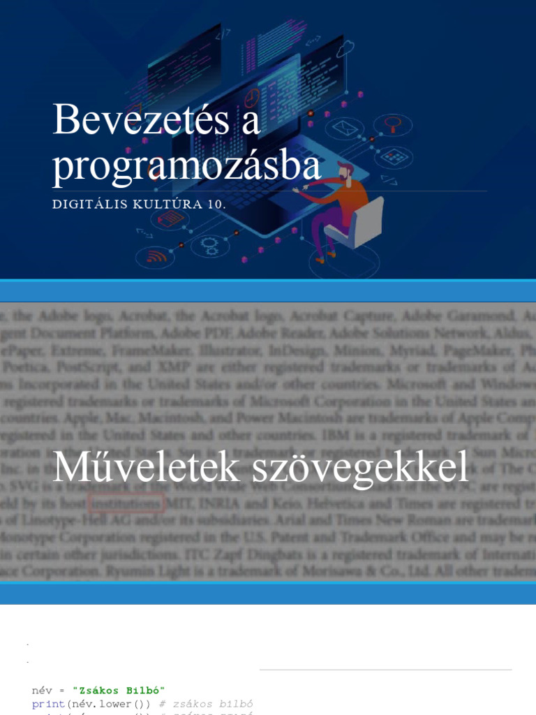 Python Programozás 10 | PDF
