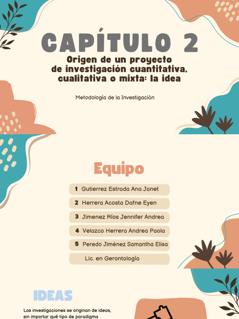 Presentación Cap. 1 Al 3 Metodología Sampieri 6ta Edición | PDF | Conocimiento | Investigación ...