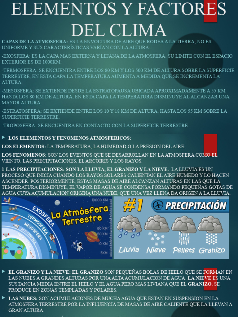Elementos y Factores Del Clima | PDF