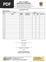 Deped Form 6 | PDF | Sick Leave | Labor