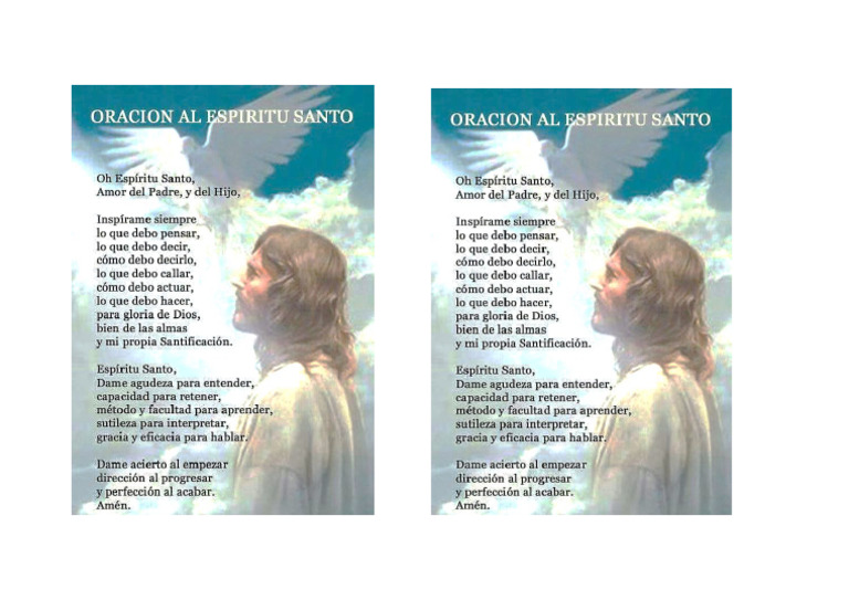 Oracion Al Espiritu Santo ROXI | PDF