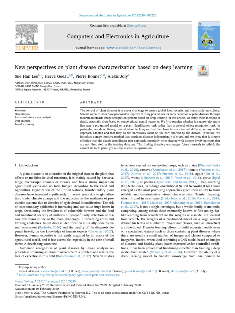 New Perspectives On Plant Disease Characterization Based On Deep ... New Perspectives On Plant Disease Characterization Based On Deep ...